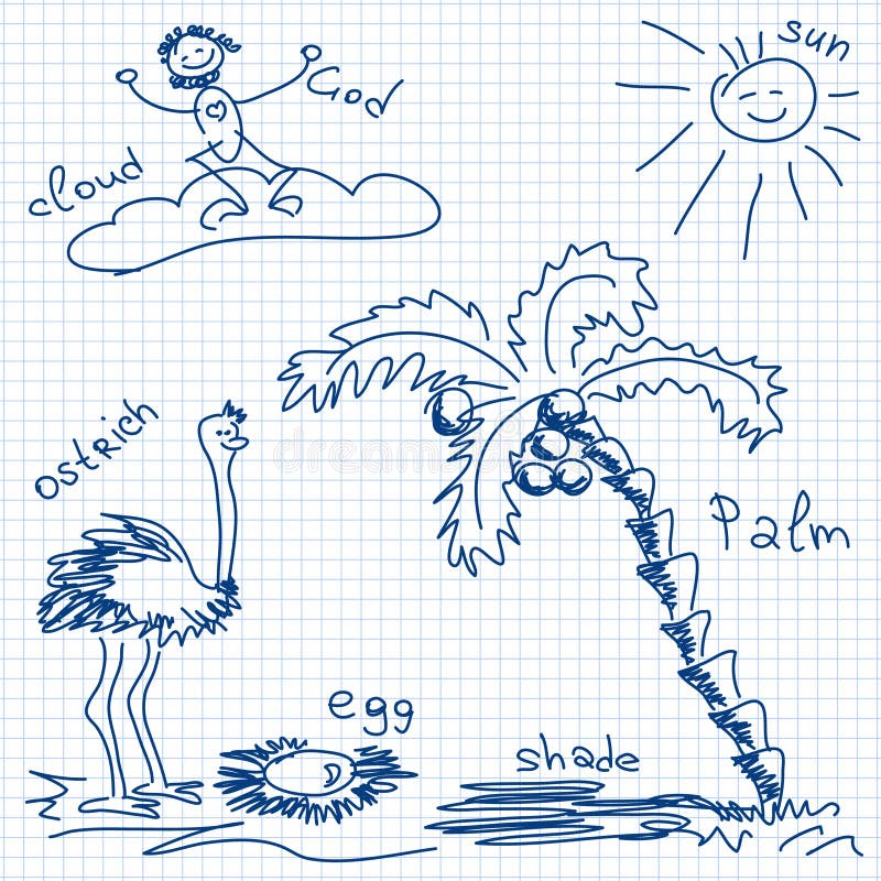 Tree Sun Bird Line Drawing Stock Illustrations – 339 Tree Sun Bird Line ...