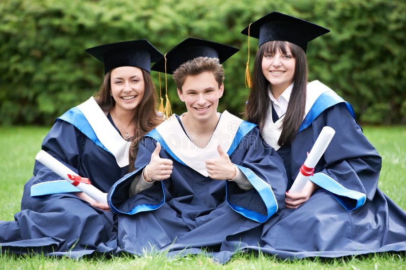 Happy graduation student stock image. Image of bachelor - 19369563
