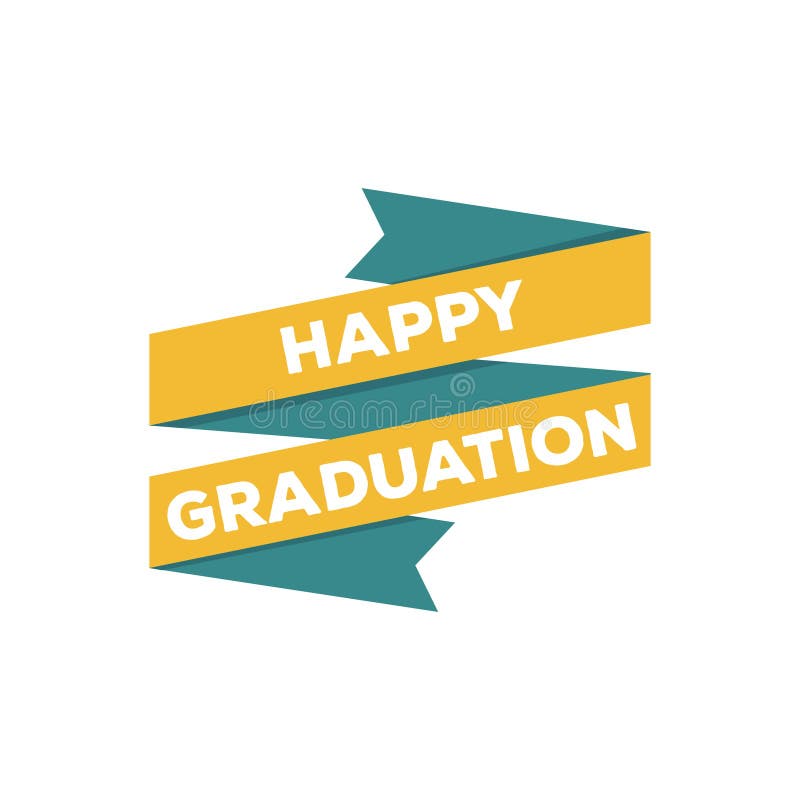 Happy Graduation Banner. Vector Illustration Decorative Design Stock ...