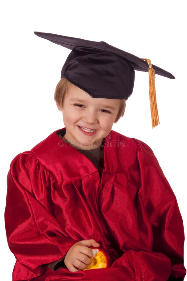 Happy graduation child stock image. Image of apple, child - 13606099