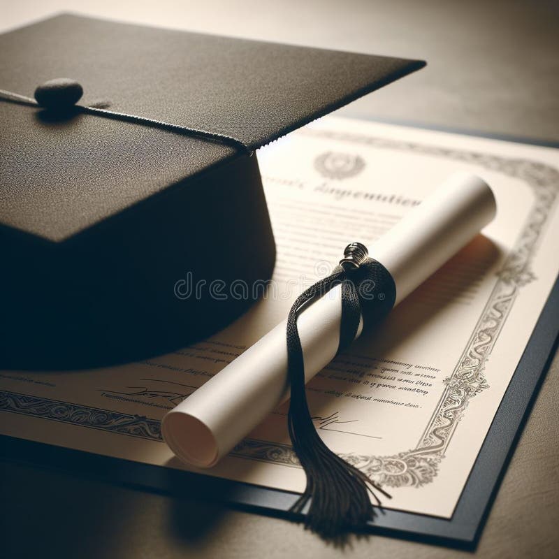 Happy Graduation Day stock illustration. Illustration of learning ...