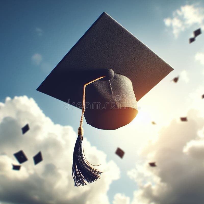 Happy Graduation Day stock illustration. Illustration of alumnae ...