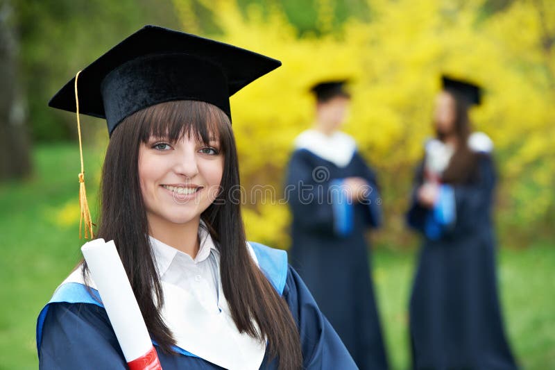 Happy graduation students stock photo. Image of highschool - 19369548