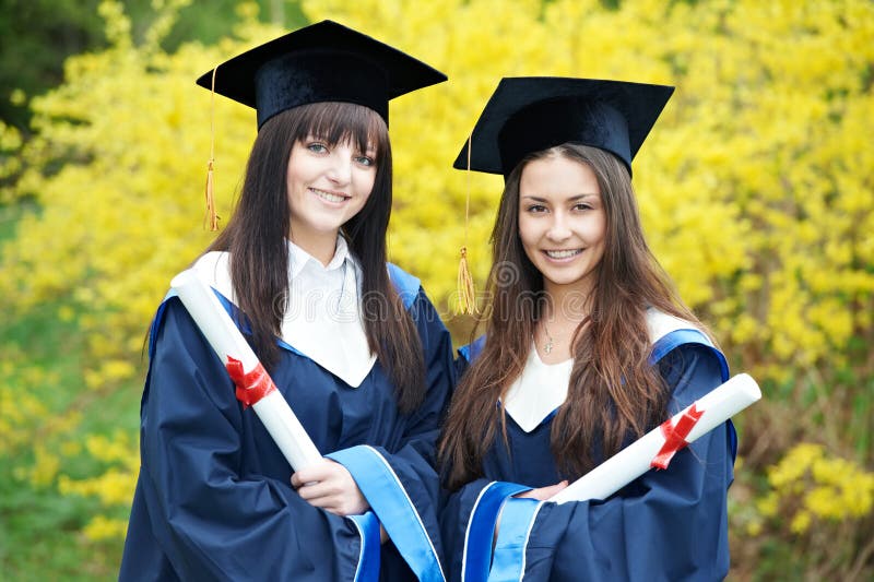 Happy graduation students stock image. Image of diploma - 19369587