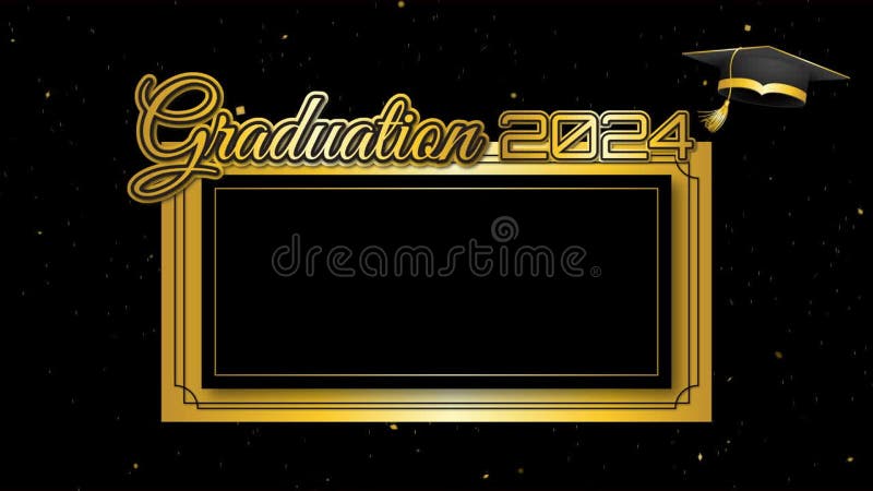 Happy Graduation 2024 Text Effect Green Screen Background Stock Footage ...