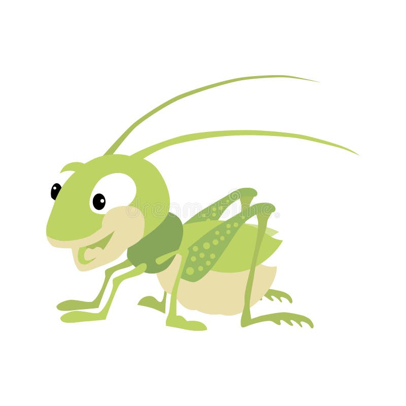 Happy Green Bug - Happy Jump Stock Vector - Illustration of vector ...