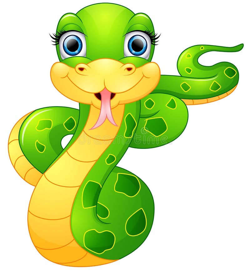 Happy snake as a Toon stock illustration. Illustration of toon - 20469059