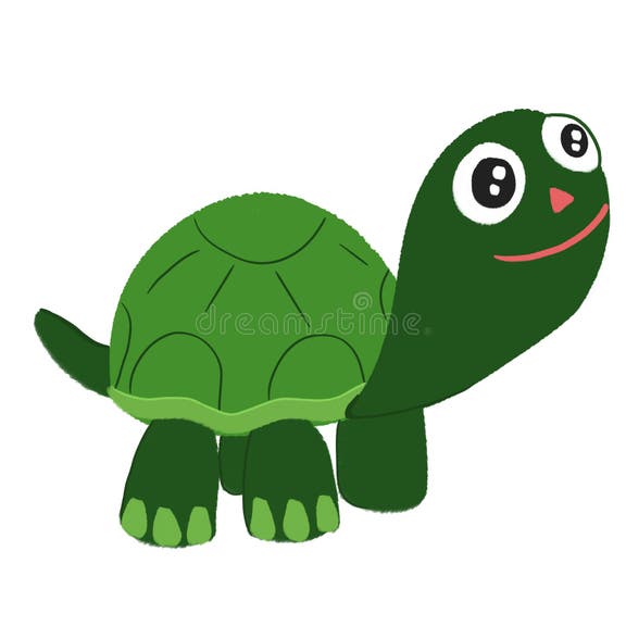 Happy Green Turtle Smiling Icon Stock Illustration - Illustration of ...