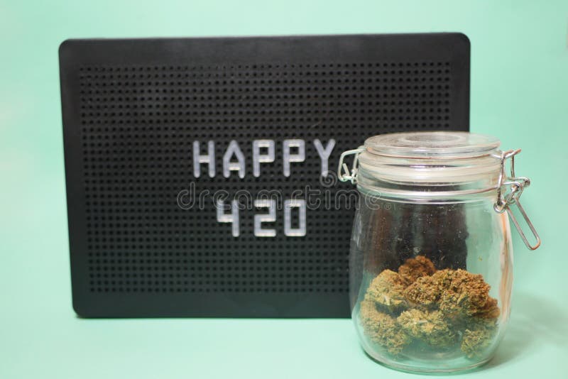 Happy 420 Greeting on Message Board. Stock Image - Image of medical ...