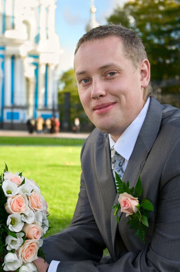 Happy groom stock image. Image of happiness, formalwear - 11937703