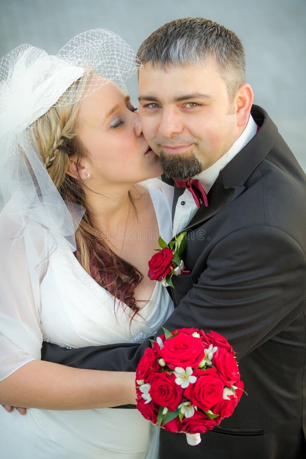 Happy groom and bride stock photo. Image of close, hand - 25293230