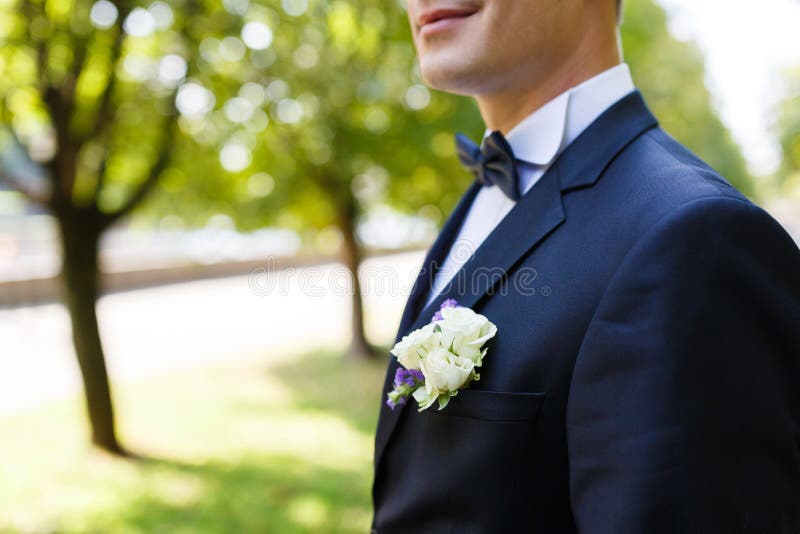 Happy groom in a park stock photo. Image of romantic - 81637474