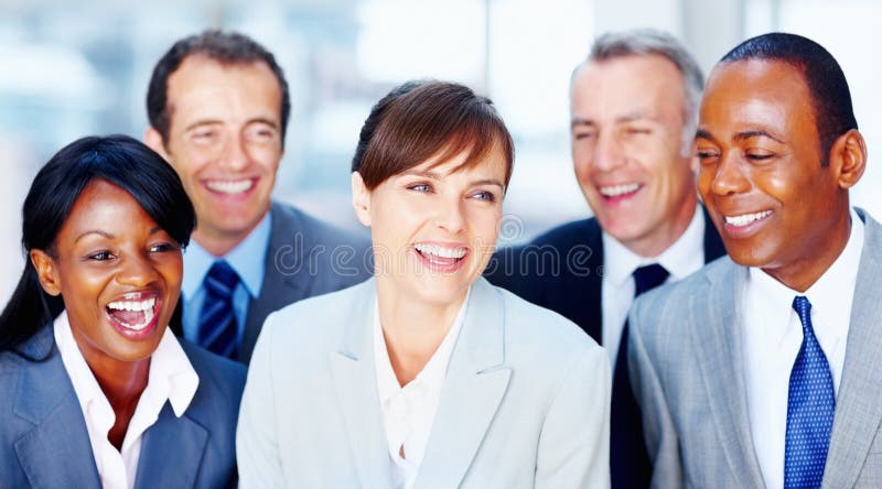 Happy Group of Business Men and Women. Happy Group of Diverse ...