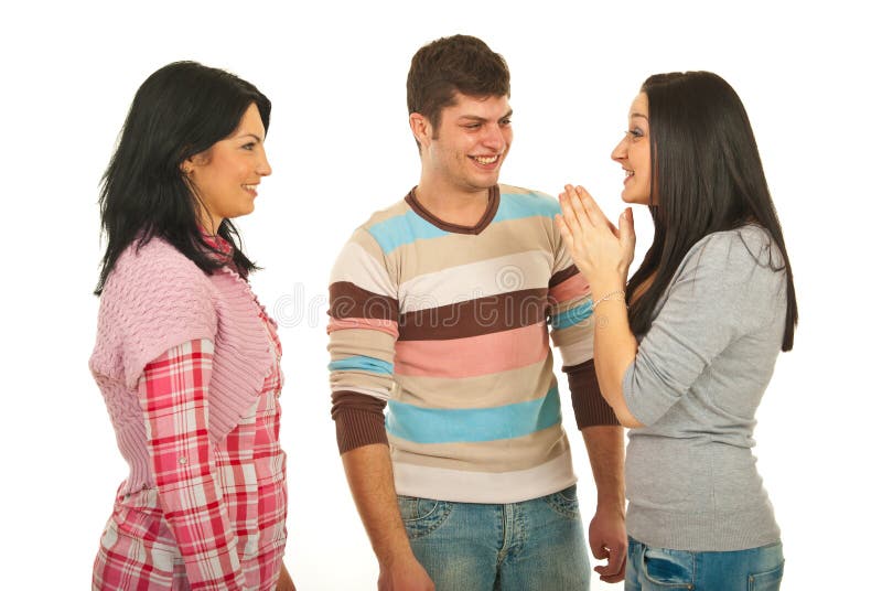 Friends Socializing and Eating Ice Cream Stock Image - Image of eating ...