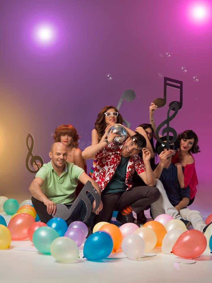 Group of Friends Laying on the Floor, Smiling Stock Photo - Image of ...