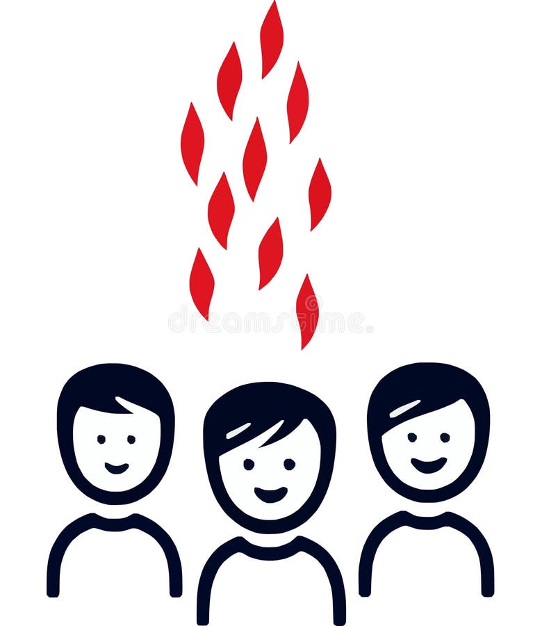 Happy Group of Friends in a Supportive Community Stock Illustration ...