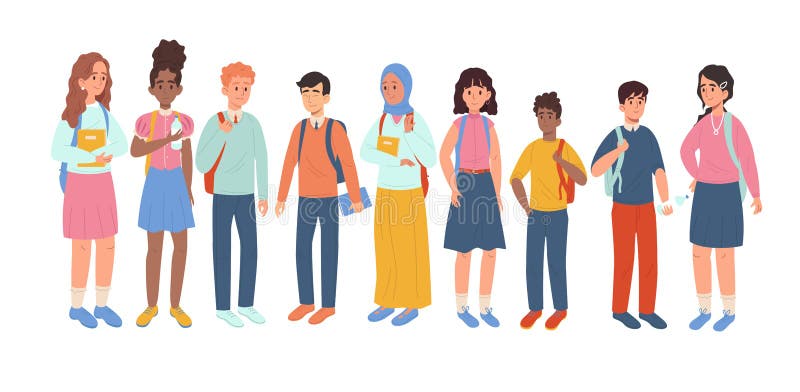 Multicultural Students Stock Illustrations – 757 Multicultural Students ...