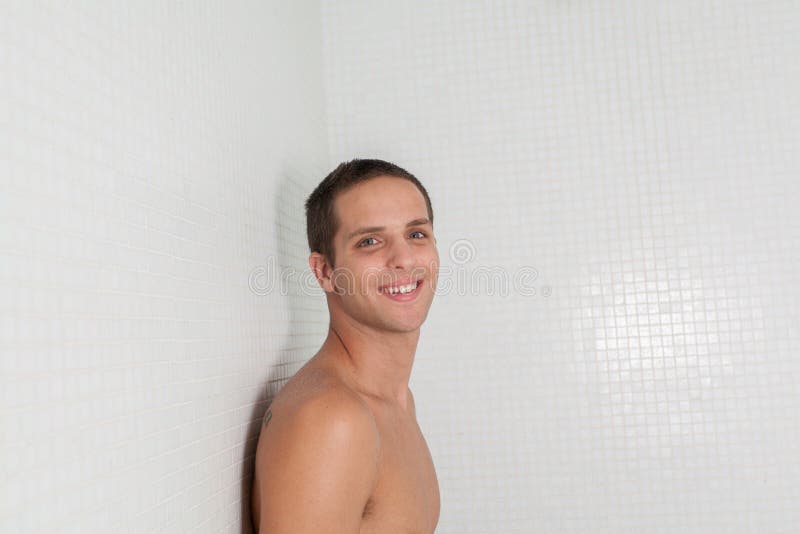 Happy guy inside the sauna stock photo. Image of hotel - 65089496