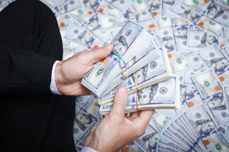 A Happy Guy with Money in His Hands for the Development of Shopping ...