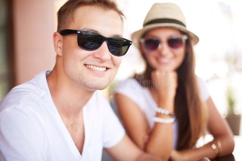 Happy Guy Enjoying Spring Sunshine Stock Image - Image of home ...
