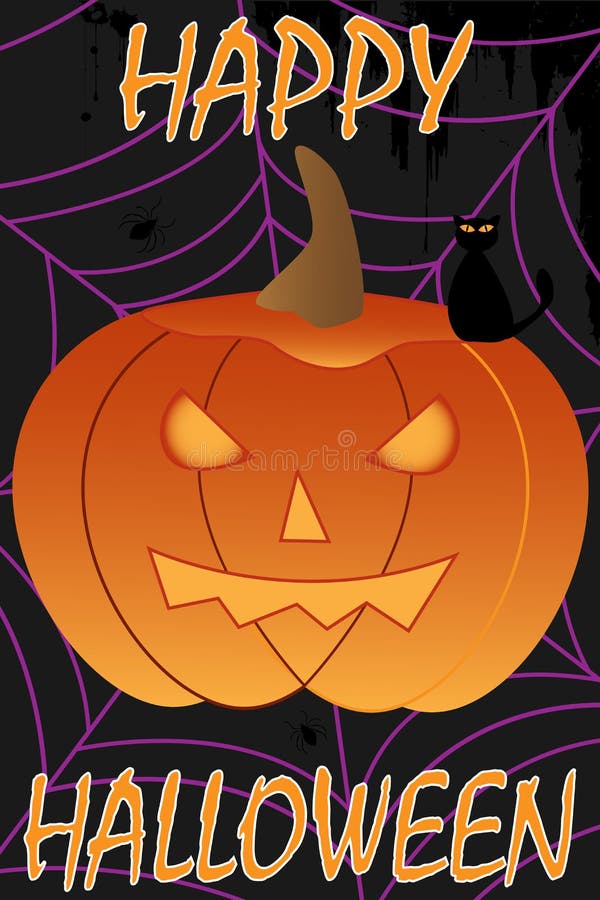 Happy Halloween background stock vector. Illustration of celebrate ...