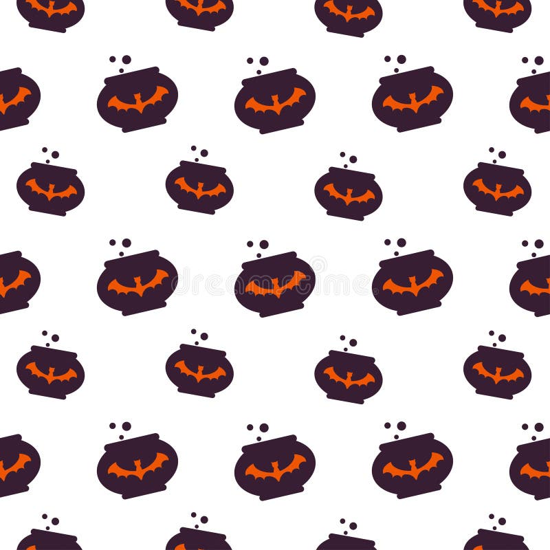 Happy Halloween Background. Seamless Pattern Stock Vector ...
