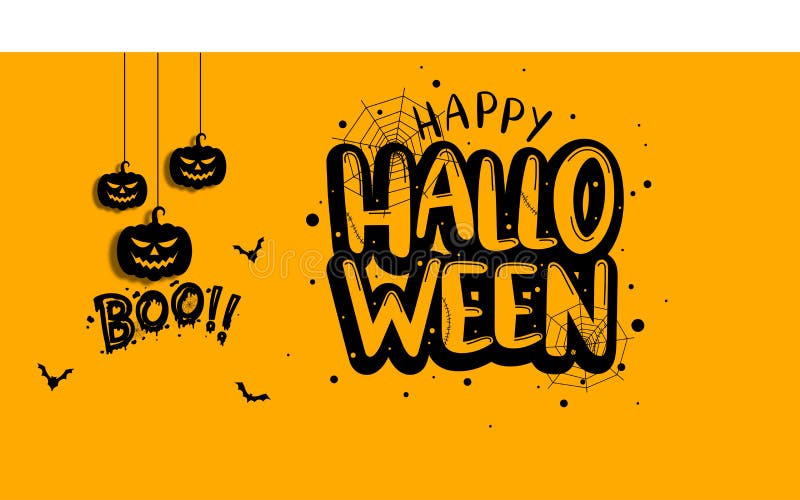 Happy Halloween Boo Illustration for Halloween Stock Vector ...