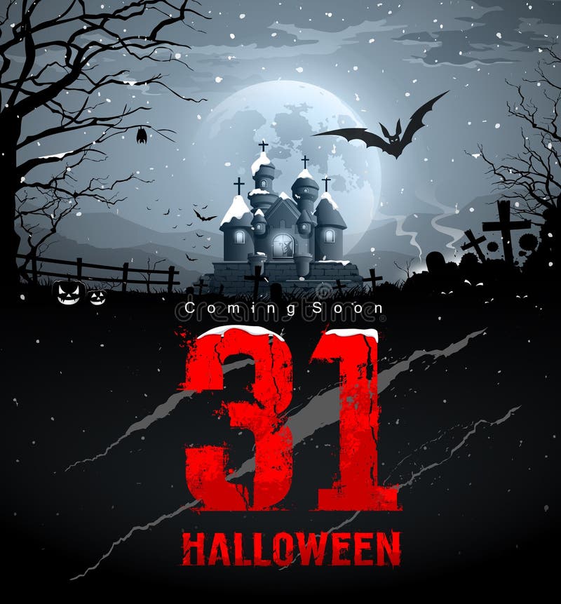 Happy Halloween Coming Soon, Red Message Stock Vector - Illustration of ...