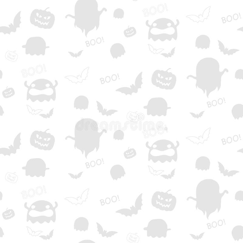 Happy Halloween Ghost Bat Icon Background Stock Vector - Illustration ...