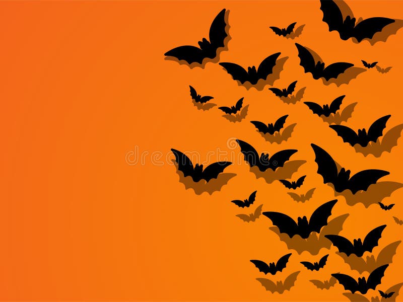 Happy Halloween Ghost Bat Icon Background Stock Vector - Illustration ...