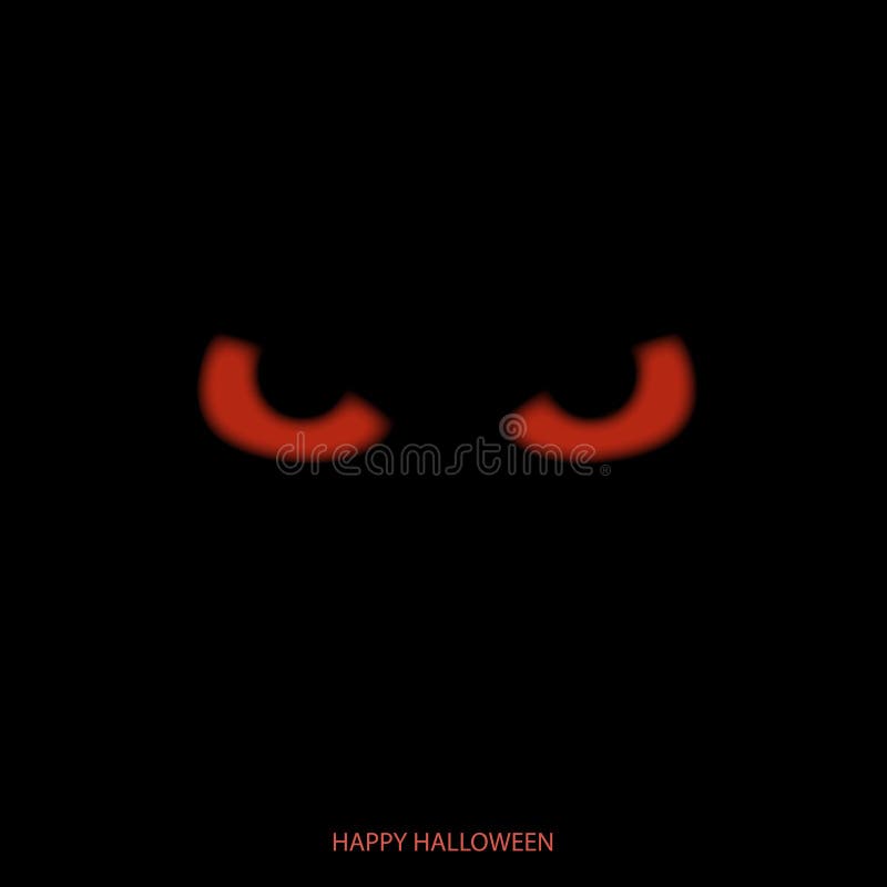 Happy Halloween Mask with Red Eyes Background. Vector. Stock Vector ...