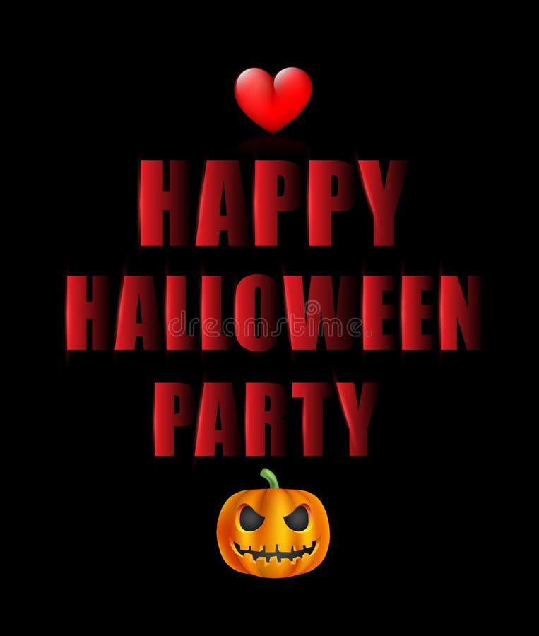 Happy Halloween Party Poster. Stock Vector - Illustration of holiday ...