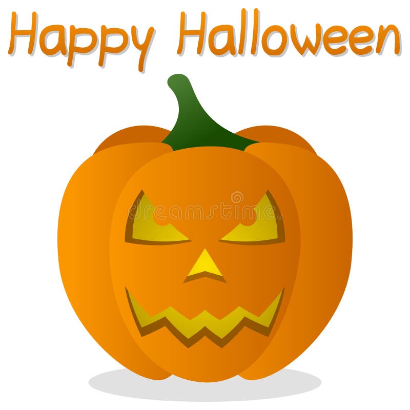 Happy Halloween Pumpkin stock vector. Illustration of face - 26516565