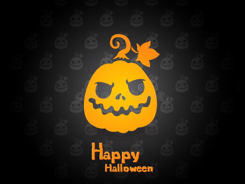 Happy Halloween. the Pumpkin Icon with Emotions Face Isolated on Stock ...