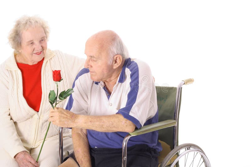 Happy Handicap Couple in Love Stock Image - Image of retired, insurance ...