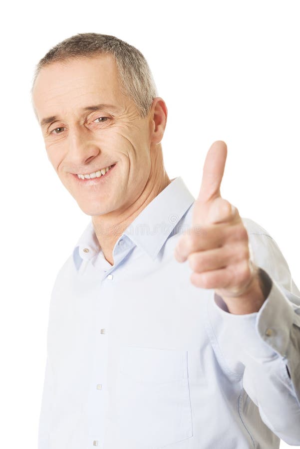 Happy Handsome Man Pointing at You Stock Image - Image of choosing ...