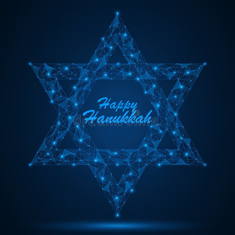 Happy Hanukkah. Star of David Stock Vector - Illustration of antique ...