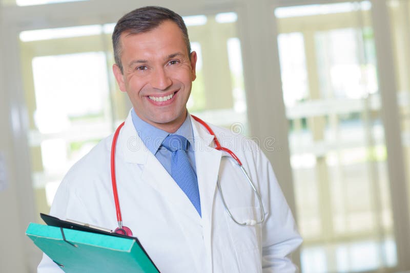 Happy Healthcare Provider Smiling Stock Photo - Image of assistant ...