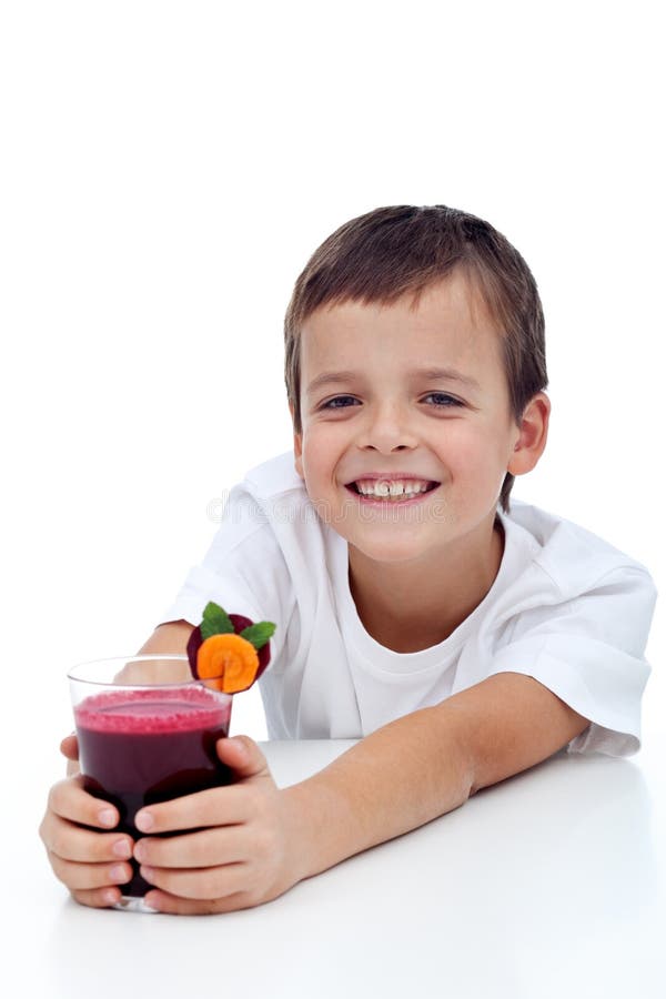 Happy Boy with Fresh Salad - Healthy Nutrition Stock Photo - Image of ...