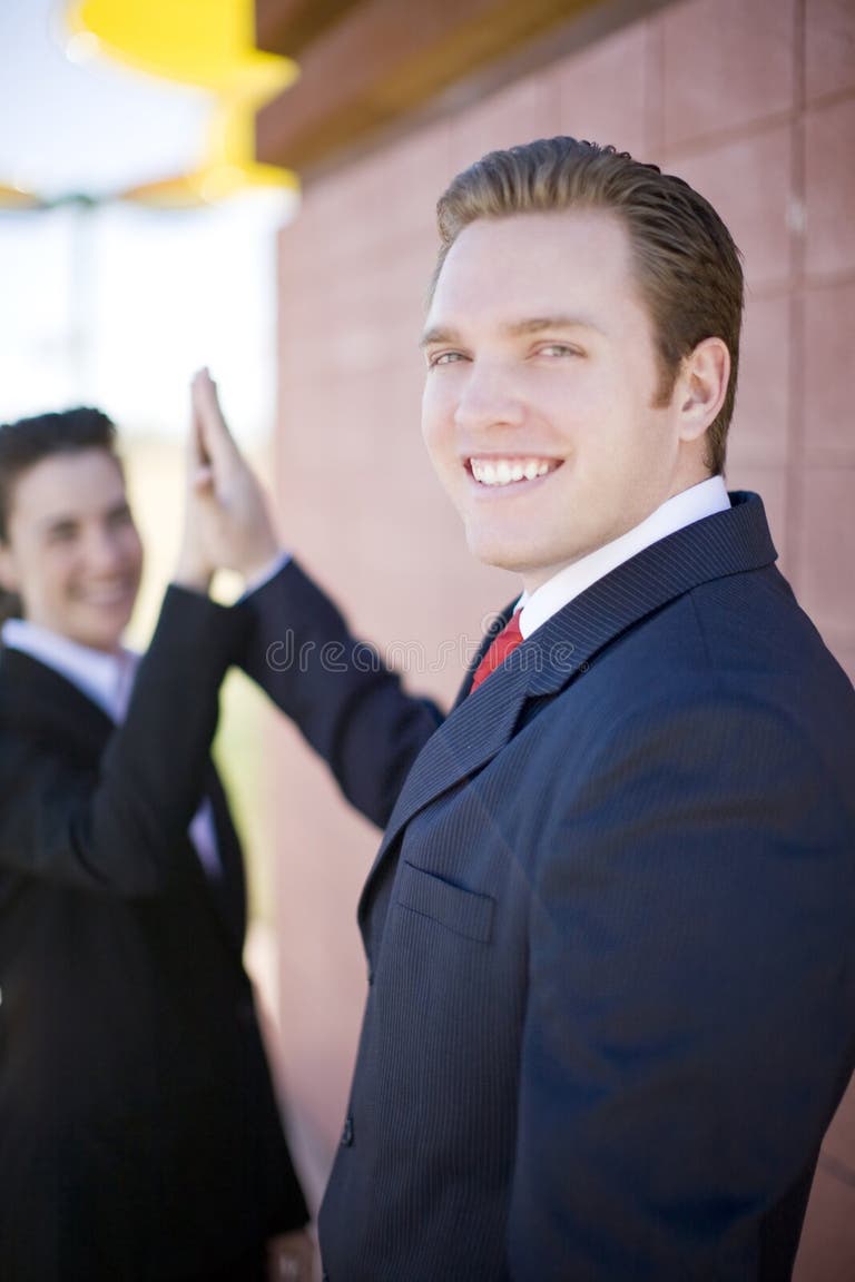 371 Two People Friendly High Five Stock Photos - Free & Royalty-Free ...