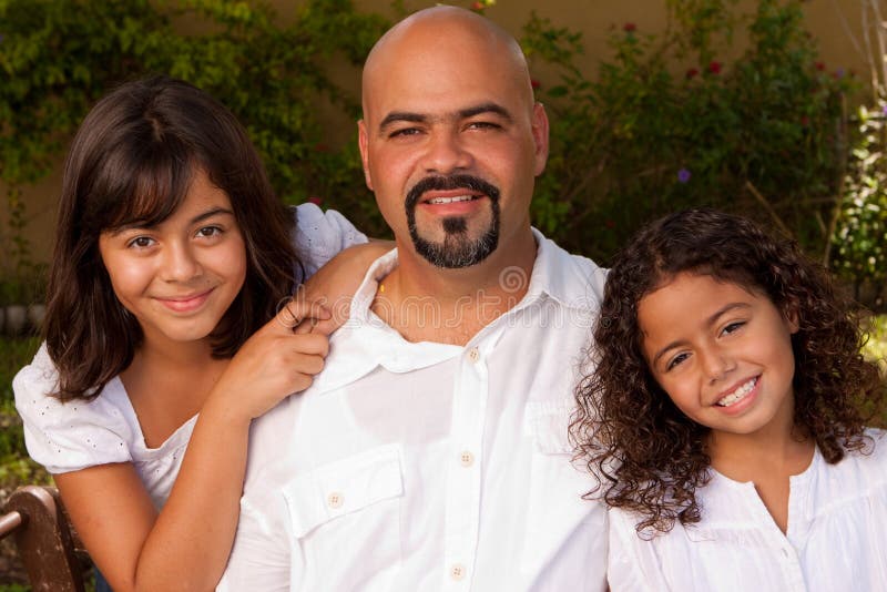 Happy Hispanic Family Laughing and Smiling. Stock Photo - Image of ...