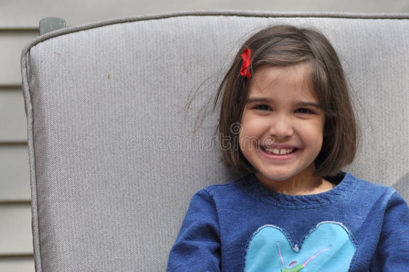 Happy Hispanic Girl stock image. Image of diversity, blue - 14343277