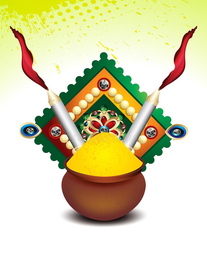 Two Color Rangoli Vector Icon from India and Holi Concept. Isolated ...