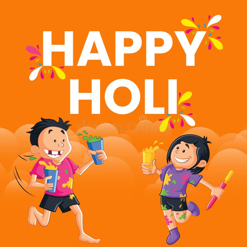 Happy Holi banner design stock vector. Illustration of festive - 243449415
