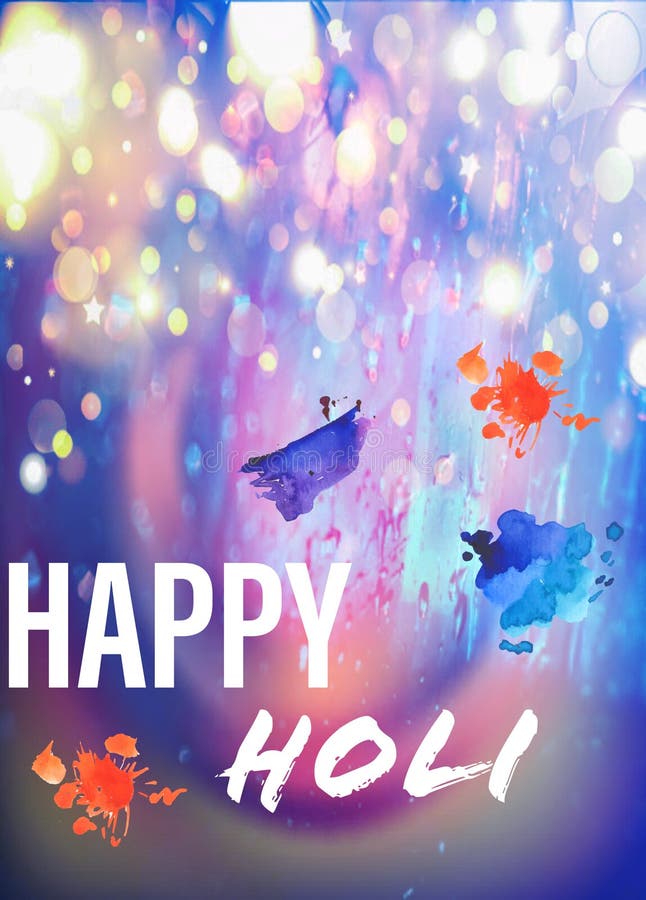 Happy Holi. Holi Hai. Illustration Image. Greeting Card Stock ...