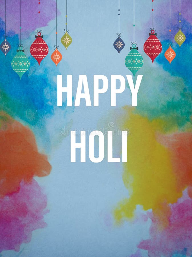 Happy Holi. Holi Hai. Illustration Image. Greeting Card Stock ...