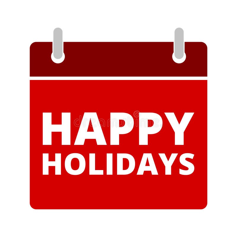 Happy Holiday Calendar stock vector. Illustration of decoration - 93790671