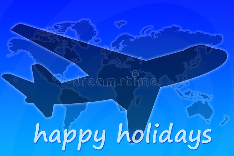 Happy Holidays Airplane Stock Illustrations – 775 Happy Holidays ...