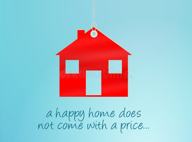 Happy New Home stock vector. Illustration of birthday - 36014790