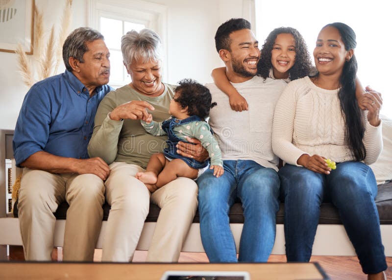 A Happy Home is a Warm Home. a Family Spending Time Together at Home ...